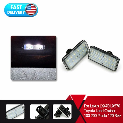 2pcs License Plate Light LED Bulbs For Lexus LX470 LX570 for Toyota ...