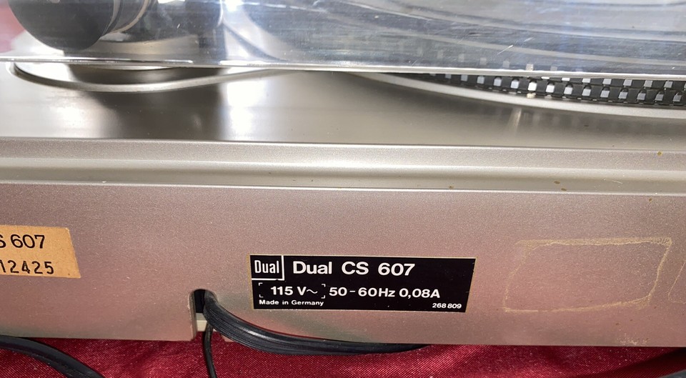 Dual CS 607 Electronic Direct Drive Turntable ULM Series | eBay