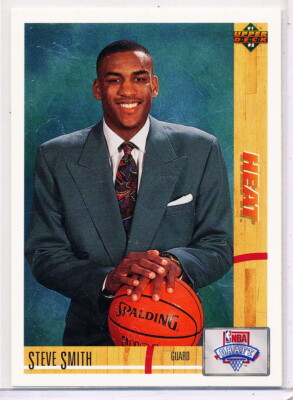 1991-92 UPPER DECK #4 STEVE SMITH ROOKIE CARD - MIAMI HEAT - MICHIGAN ...