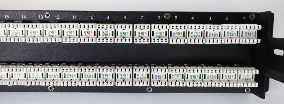 Belden AX103255 CAT6+ loaded KeyConnect Patch Panel, 48-port, 2U ...