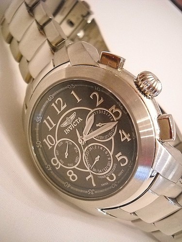 INVICTA 3348 Extreme Stainless Steel Quartz Watch w/Box and Papers | eBay