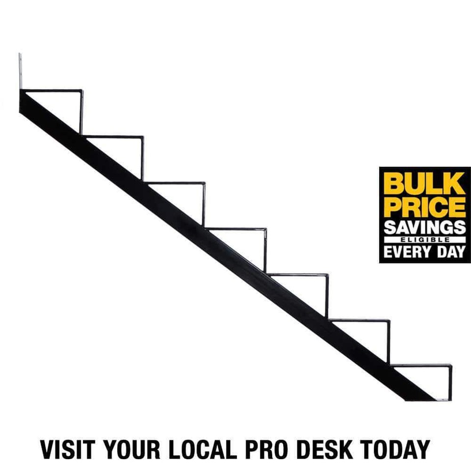 Pylex Outdoor 7-Steps Stair Stringer 7-1/2" x 10-1/4" Powder Coated ...