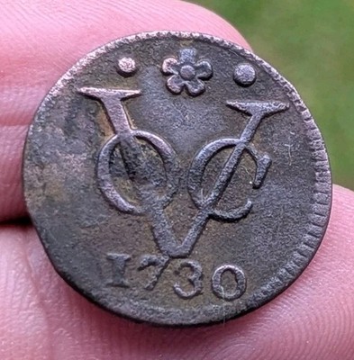 1730 Dutch Netherlands VOC 1 Duit New York Penny Holland Grade Coin ...