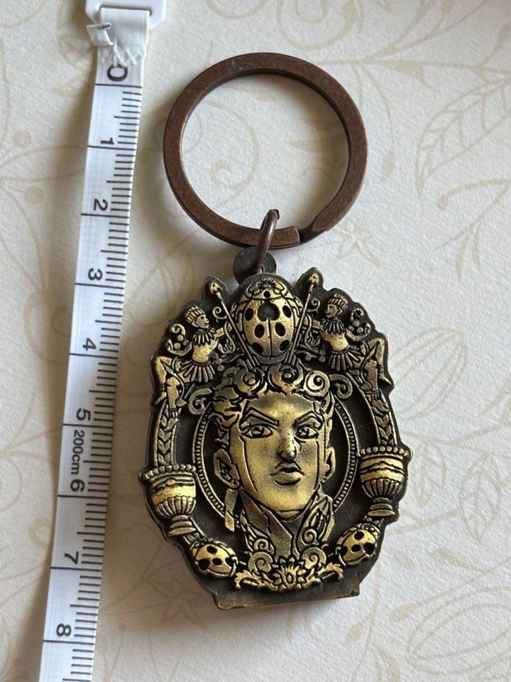 JoJo's Bizarre Adventure Part 5 Emblem Keychain Giorno Giovanna Gold ...