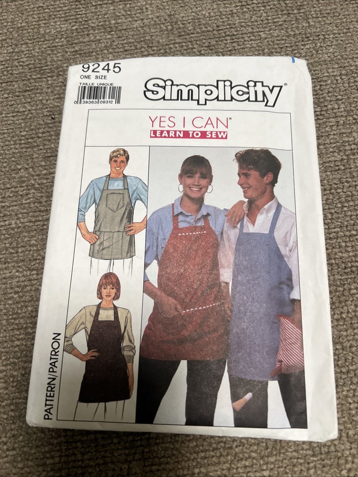 Simplicity Easy Sew Apron Patterns Men's and Women's #9245 UNCUT | eBay