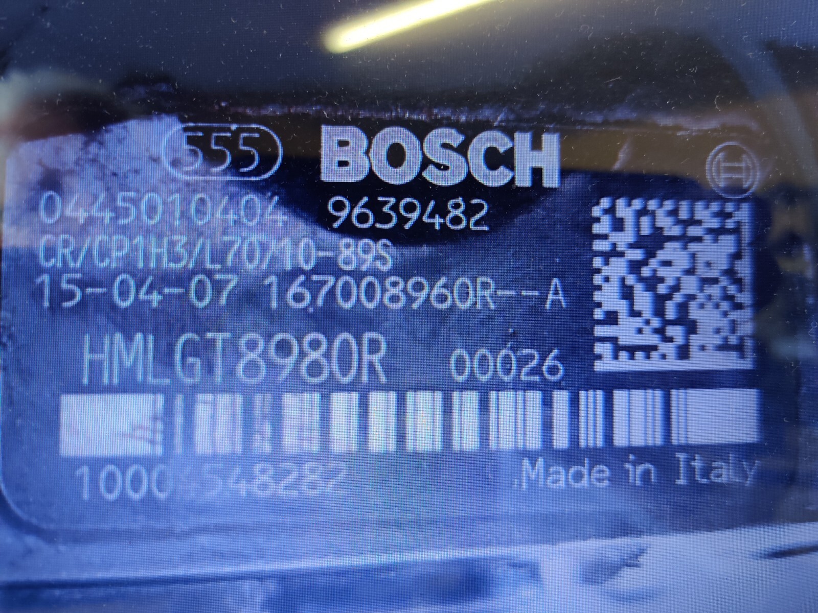 Opel / Renault 1.6 D HIGH-PRESSURE Fuel Pump 0445010404 | eBay