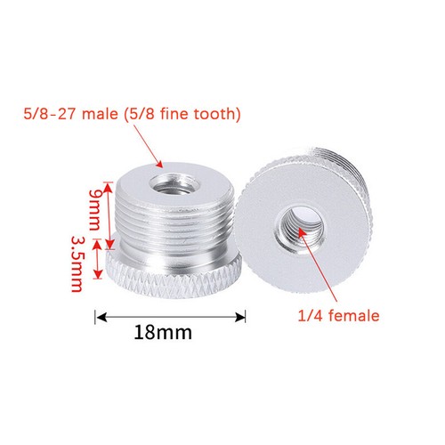 Microphone Stand Conversion Screws 1/4" to 5/8" Thread Screw Mount ...