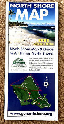 Oahu North Shore Hawaii Map & Guide to All Things North Shore! | eBay