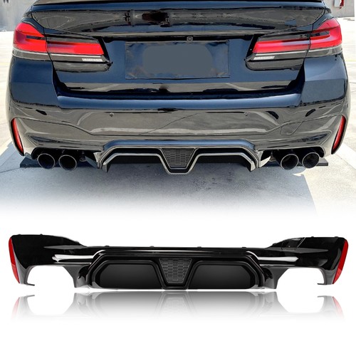 Gloss Black Painted G30 Rear Diffuser For 2017-23 BMW 5 Series G30 ...