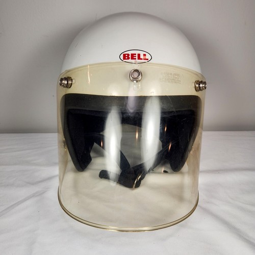Vintage 1977 Bell R-T Helmet Size 7 1/4 58cm RT - incl Orig Face Shield ...