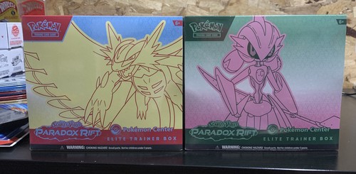 2x Pokémon Paradox Rift 🔥 Pokemon Center ETB: Scream Tail & Iron Bundle ...