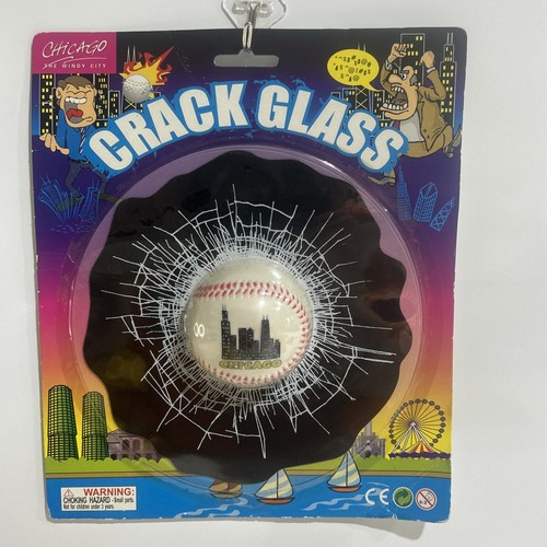 Chicago The Windy City Crack Glass Baseball Prank Gag Chicago Cubs NEW ...