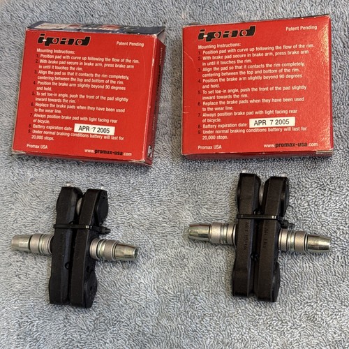 Promax i-pad bicycle brake pads w/integrated LED lights-Threaded 2 ...
