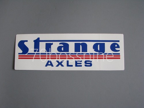 STRANGE ENGINEERING AXLES LOGO NHRA DRAG RACING STICKER DECAL | eBay