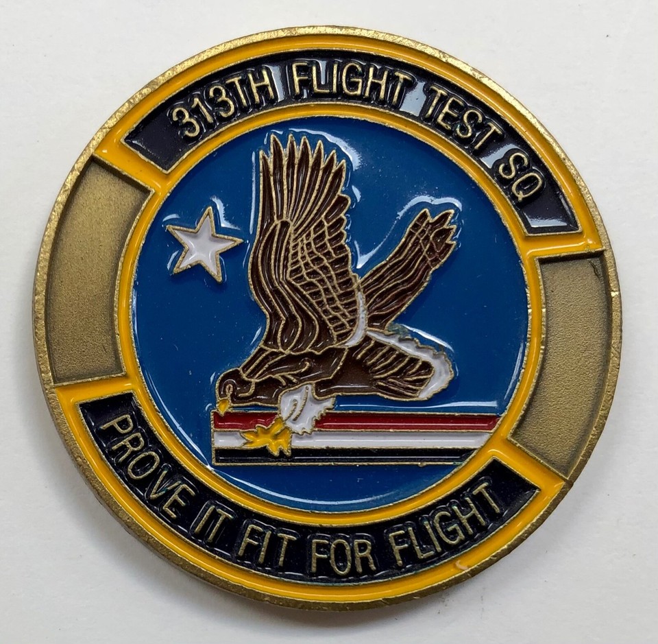Challenge Coin USAF US Air Force 313th Flight Test Squadron Let’s Roll ...