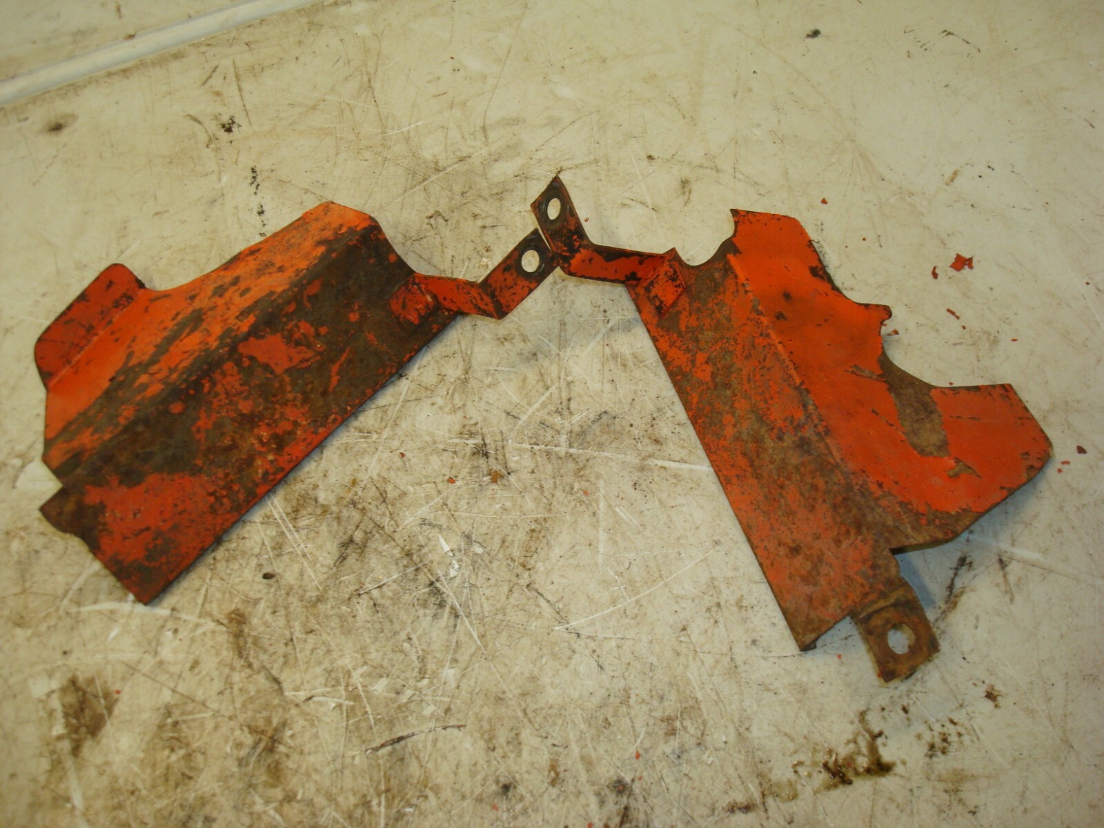 1958 Case 801B Tractor Front Steering Covers Shields Under Radiator 800 ...