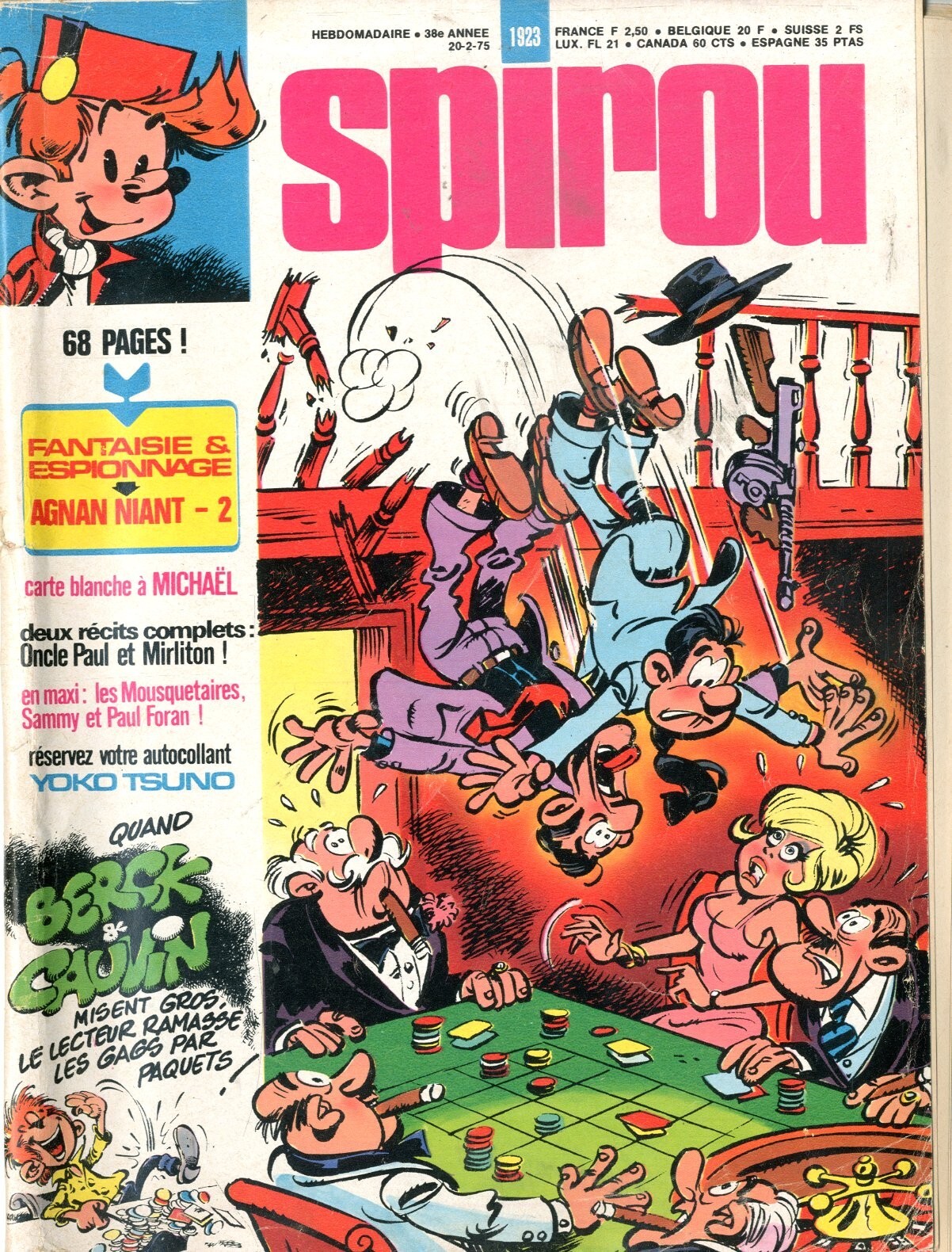 A17-Spirou n°1923 Carte Blanche à Michaël Oncle Paul et Mirliton Berck & Cauvin | eBay