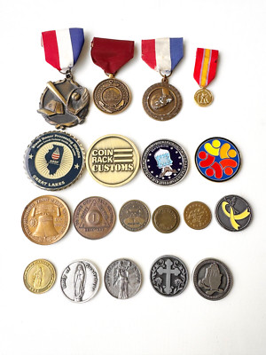lot 19 vintage medals badges commemorative medals | eBay