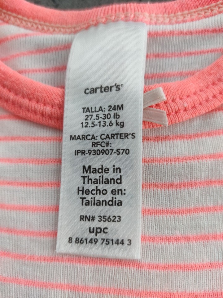 Baby Grow Vest/Bodysuit, Size 24 Months, Brand Is Carter's, Costco ...