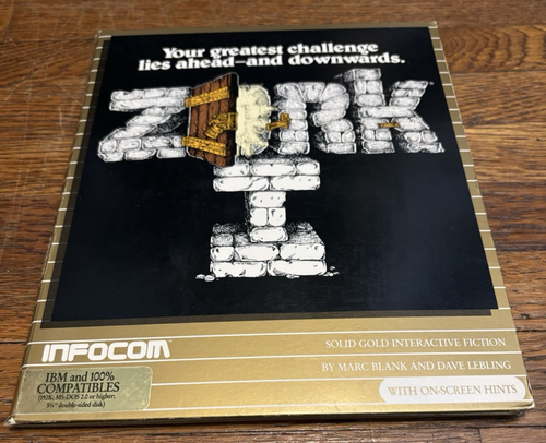 Zork I Infocom Computer 5 1/4" Floppy Disk - PC Game - CIB - Good ...
