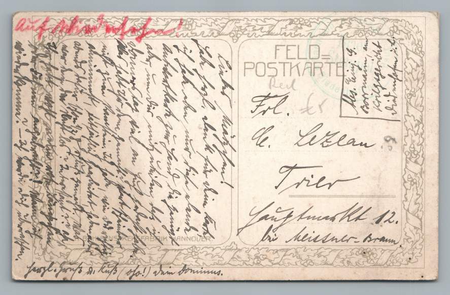 Trench Digging WWI Soldiers~Antique Art Walter Georgi Feldpostkarten AK ...