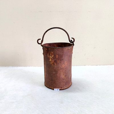 1920s Vintage Old Primitive Rusted Iron Bucket Rare Decorative ...