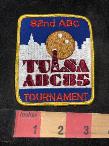 Vtg 1985 82nd ABC Tulsa ABC 85 Bowling Tournament Oklahoma Patch 78V2 ...