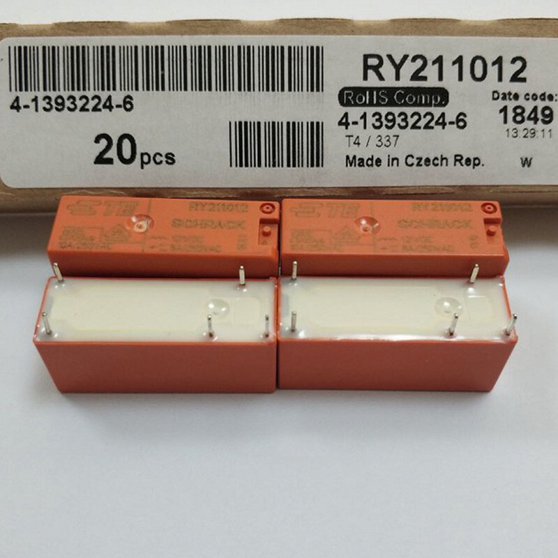2Pcs TYCO RY211012 12VDC 8A 250VAC Power Relay 5 Pin | eBay