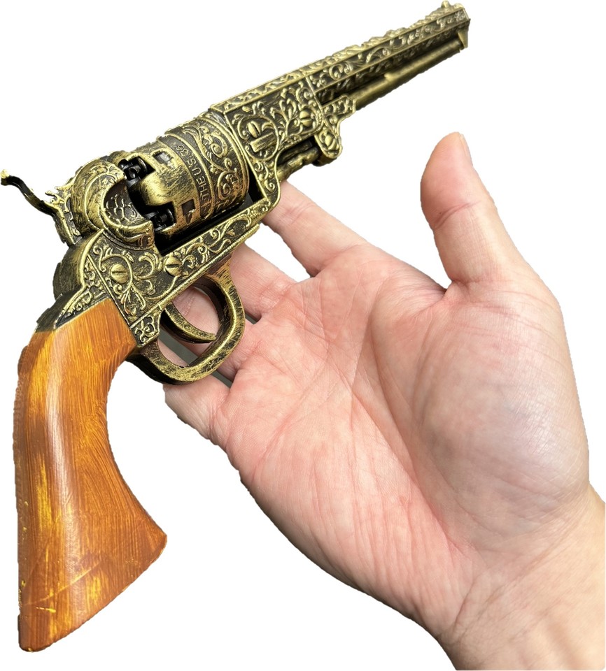 13 Inch Polyurethane Western Cowboy Style Revolver Pistol Prop, Costume ...