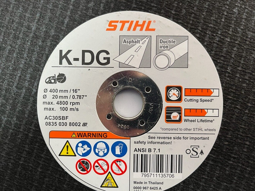 STIHL CUTTING WHEEL 0835-030-8002 16" | eBay