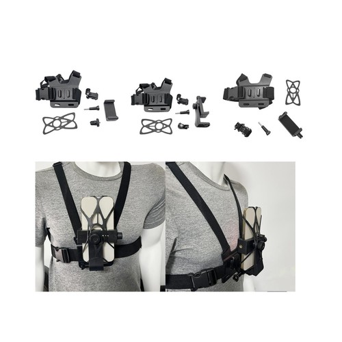 Mobile Phone Chest Mount Harness Strap, Phone Clip, Universal Filming ...