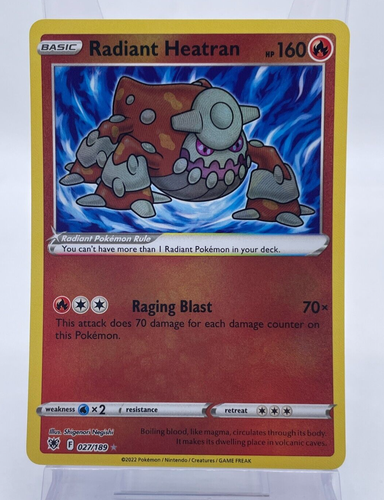 Radiant Heatran 027/189 Astral Radiance Holo Rare Pokemon TCG Card NM ...