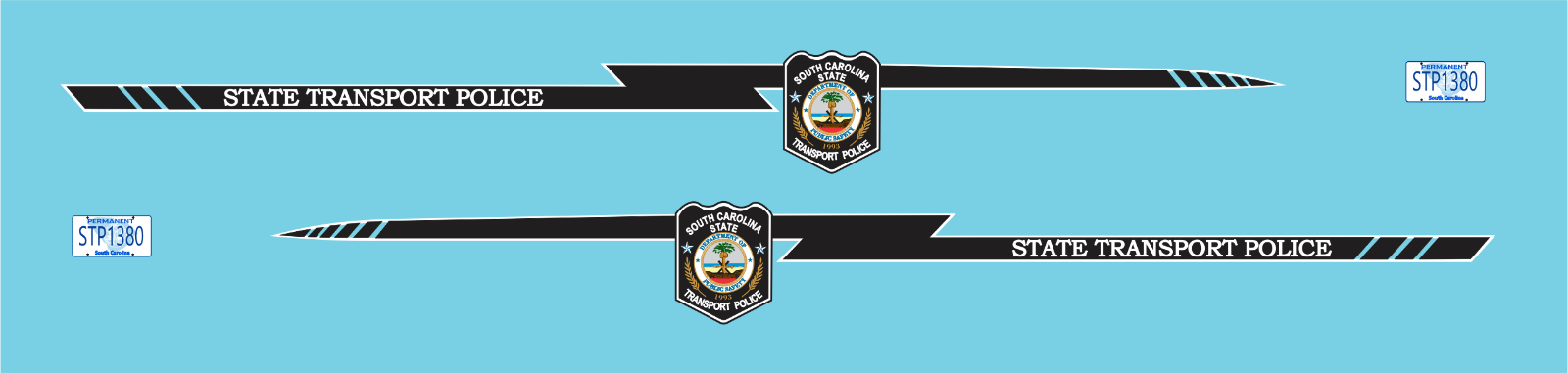 1/24 South Carolina State Transport Police Department Waterslide Decals ...