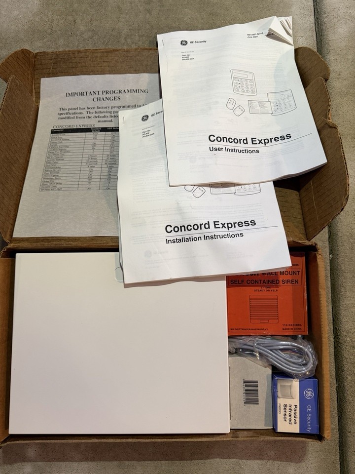 GE Security / ADT Concord Express – Full Alarm System Kit (NEW) | eBay