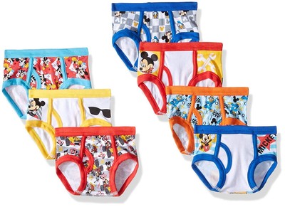 Disney Boys' Toddler Mickey Mouse 3-Pack or 7-Pack Briefs 18M, 2/3T, 4T ...