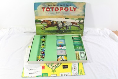 Totopoly Vintage Board Game The Great Race John Waddington Plastic ...