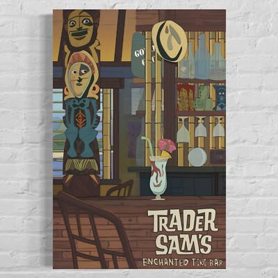 Trader Sam's Enchanted Tiki Bar Poster Art- Disneyland Hotel | eBay