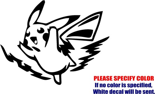 Vinyl Decal Sticker - Electronic Pikachu Car Truck Bumper Window JDM ...