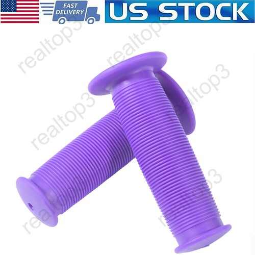 Pair Purple Bike Grips Rubber Mountain Bicycle Handlebar Cycling Road ...