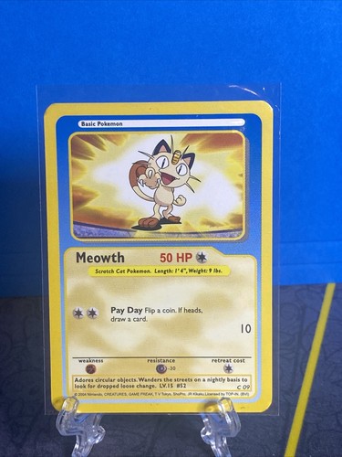 MEOWTH FUNSKOOL POKEMON CARD 2004 INDIA C 09 | eBay