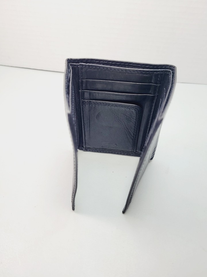 Relic mens trifold wallet, black leather | eBay