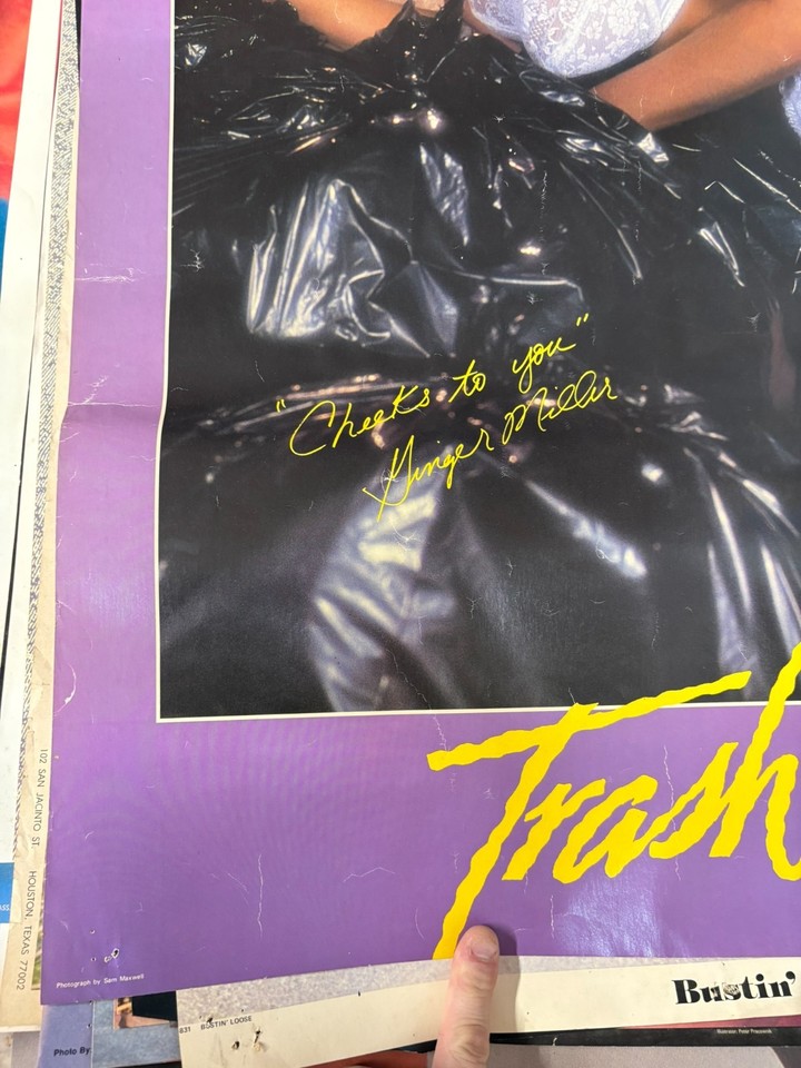 #312 Vintage Poster 35x23 Sexy Blonde Ginger Miller Lingerie on ...