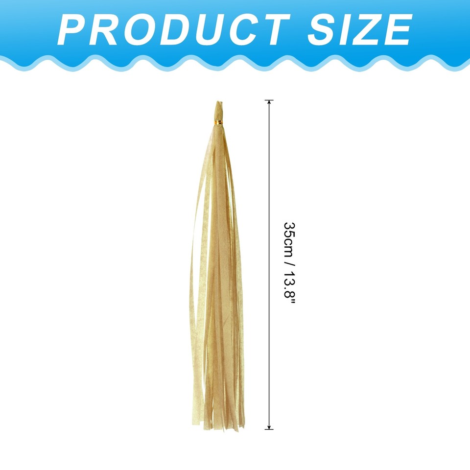 20Pcs Tassel Paper Garland Banner Decorations Khaki | eBay