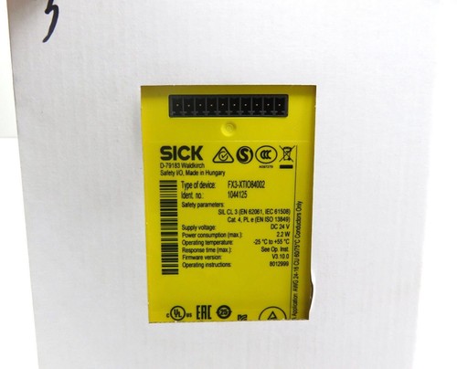 New SICK Safety Relay FX3-XTIO84002 FX3-XTI084002 1044125 Free Shipping ...