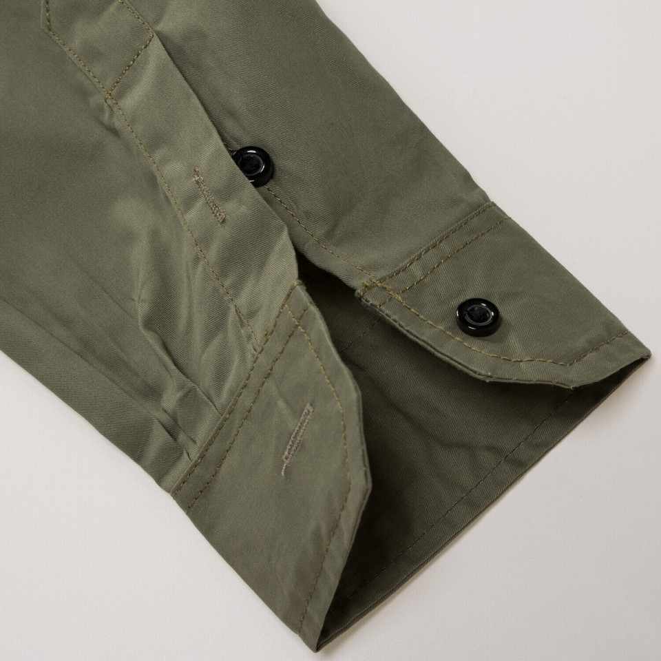 New Men Multi-pocket Work Shirt Long Sleeve Casual Cargo Shirts with ...