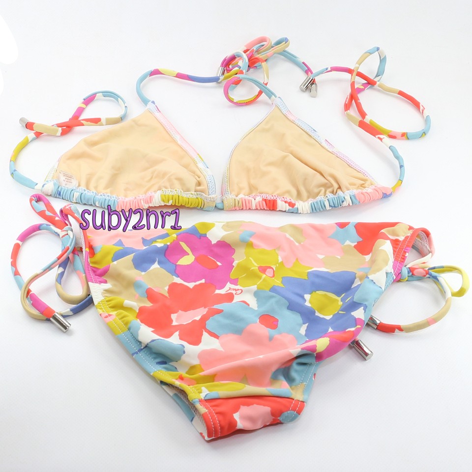 NWT Coach Hadley Floral String Bikini Bathing Swim Suit F84547 XS ...