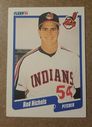 1990 Fleer Baseball Card #497 Rod Nichols - Cleveland Indians | eBay