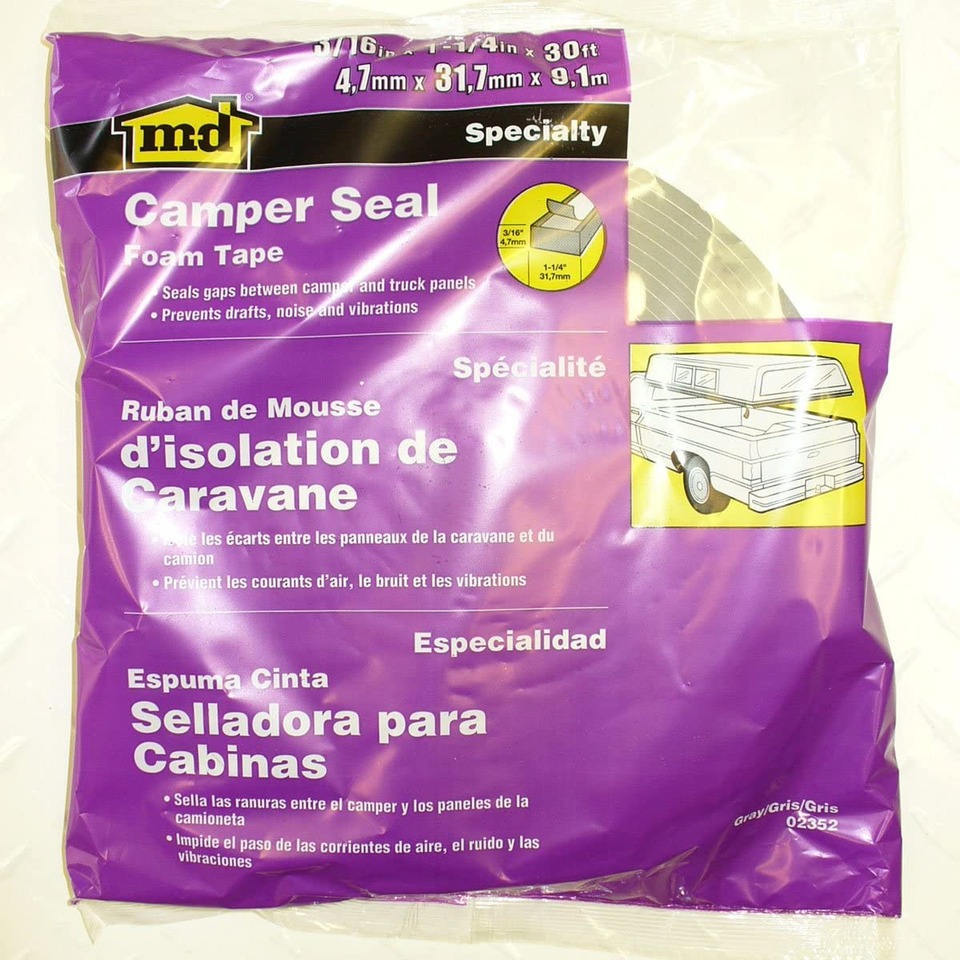 Truck Camper Seal Foam Tape Self Adhesive Cap Topper Shell Protection ...