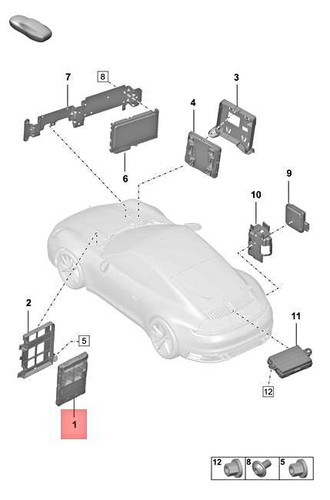 Genuine Control Unit Bcm For Conv. System & Ob Power Supply Front ...