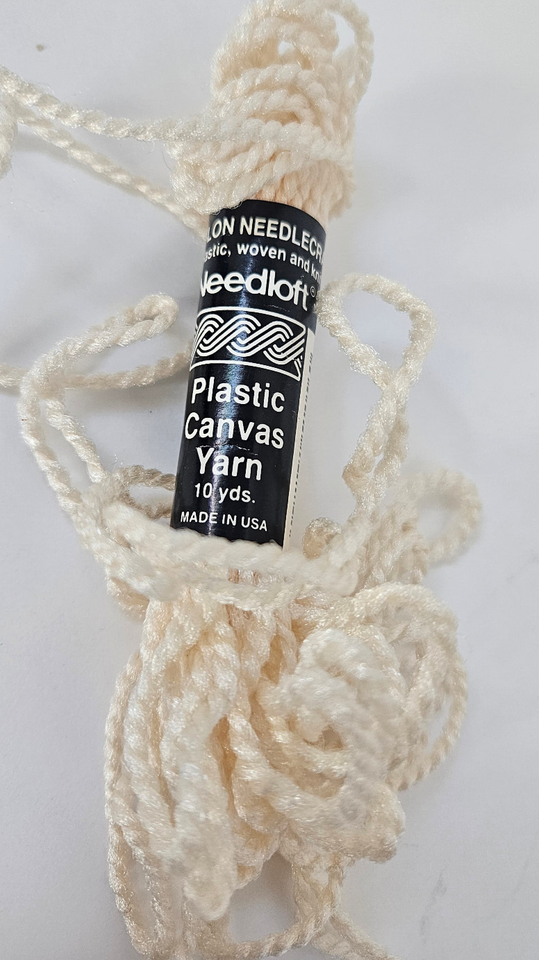 Needloft Plastic Canvas Craft Yarn, 2-ply 100% Nylon; 10 yd. each; NOS ...